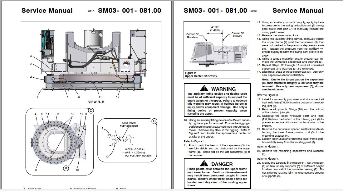 Linkbelt Telescopic Crawler Crane TCC-500CE Service Manual