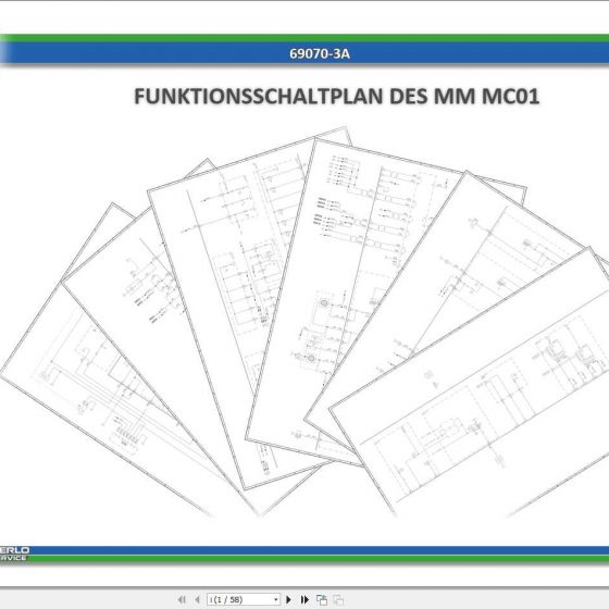 Merlo TREEMME TOOL CARRIER MM135MC Electrical Diagram DE