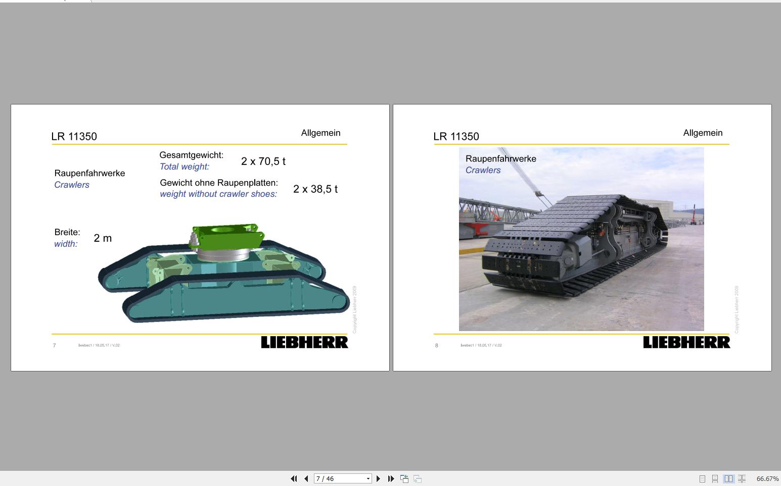 Liebherr Crawler Crane LR 11350 1350 ton Electric and Hydraulic Circuit ...