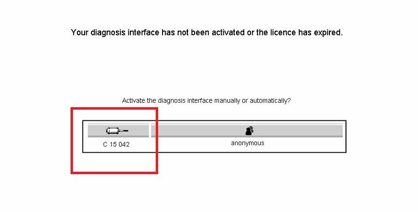 CLAAS Diagnostic System Claas Interface Key Activation