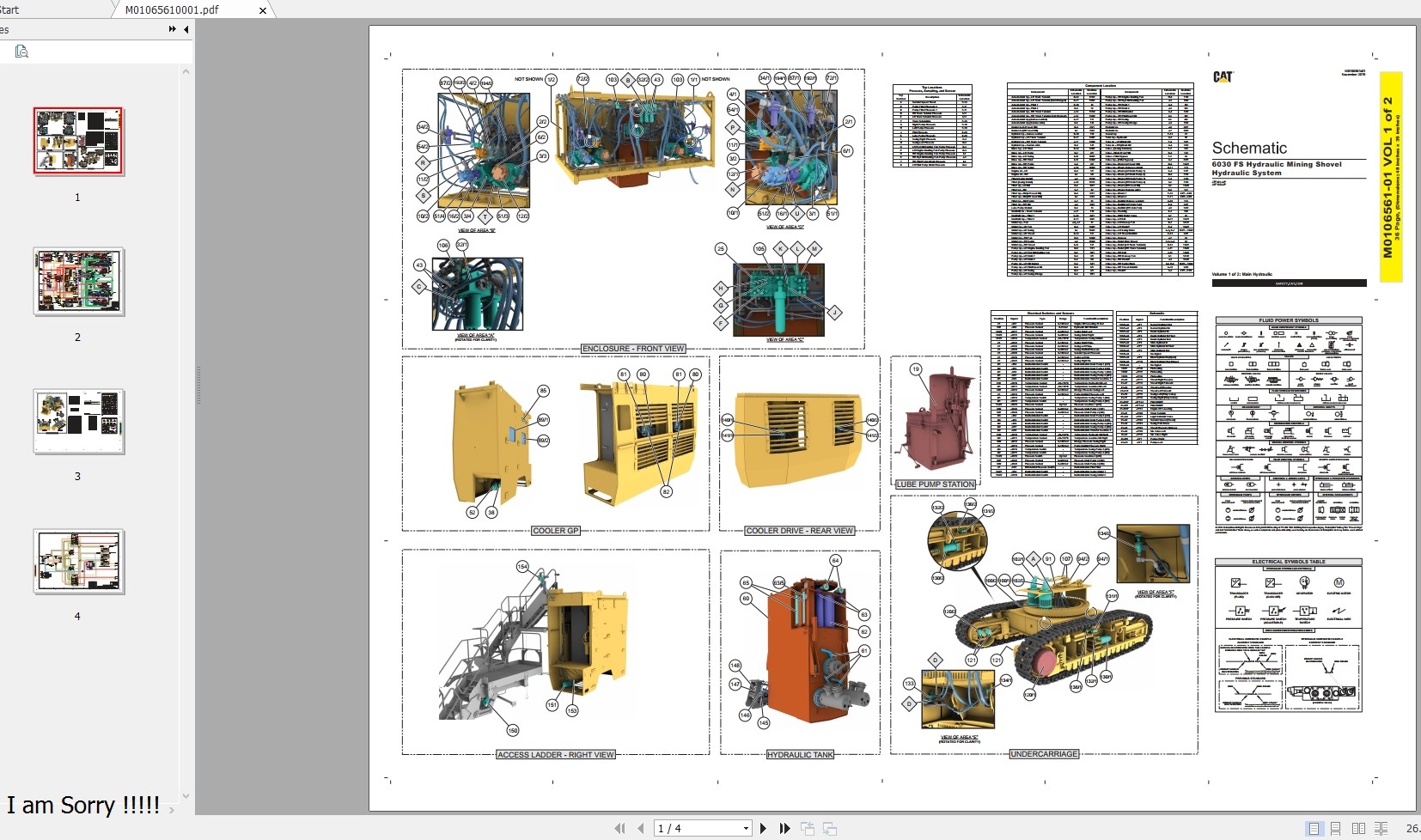 CAT Hydraulic Mining Shovel 6030 Hydraulic System - Schematics Updated ...