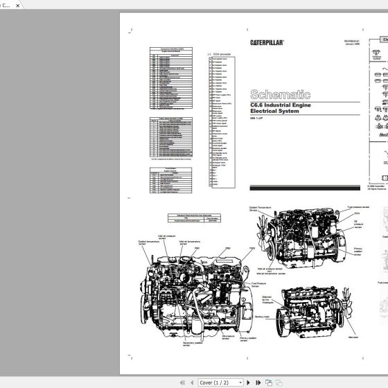 CAT Industrial Engine 3056E Electrical System - Schematics RENR2425-00