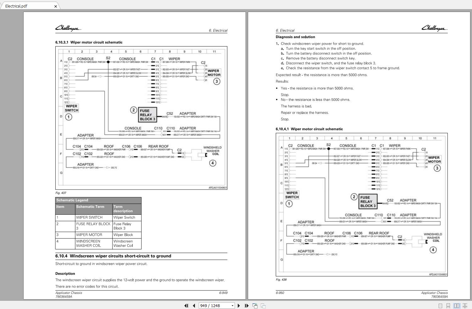 Challenger EU Applicators RG700B ROW CROP CHASSIS Schematic PDF EN