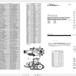 Challenger EU Tractor MT645E MT655E MT665E MT675E MT685E Schematic PDF EN
