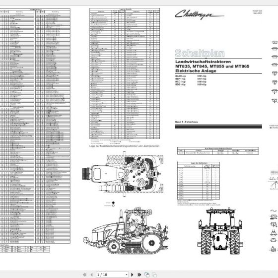 Challenger EU Tractor MT800 Series Schematic PDF ITA