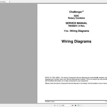 Challenger NA ROTARY COMBINE 540C 550C 560C Schematic PDF EN