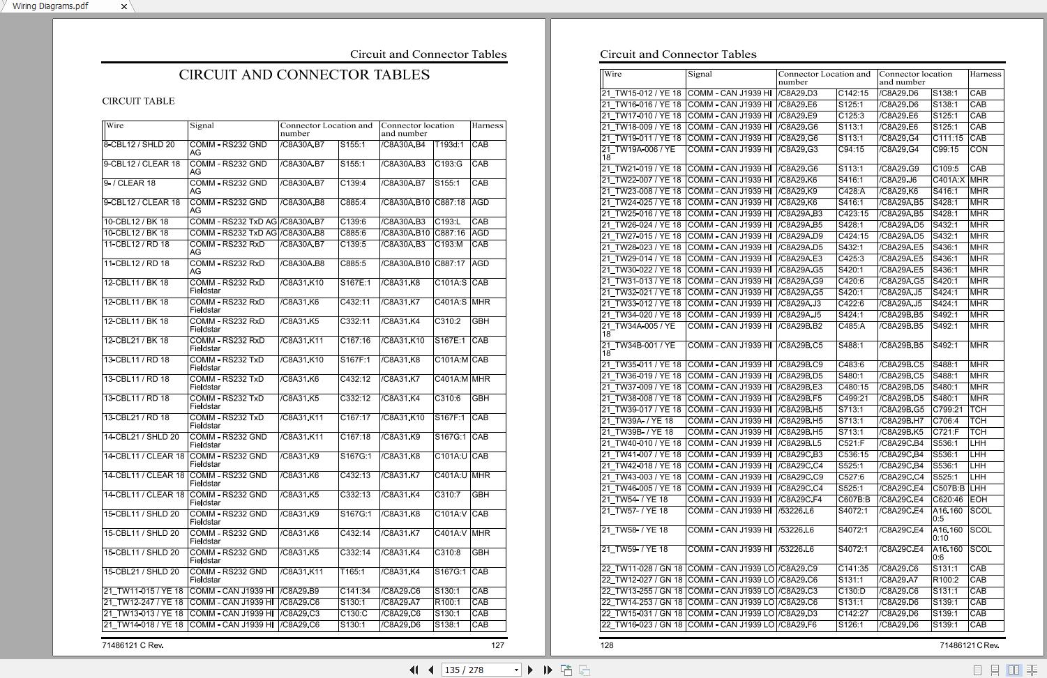 Challenger NA ROTARY COMBINE 540E 560E 79036768 B REV Schematic PDF EN