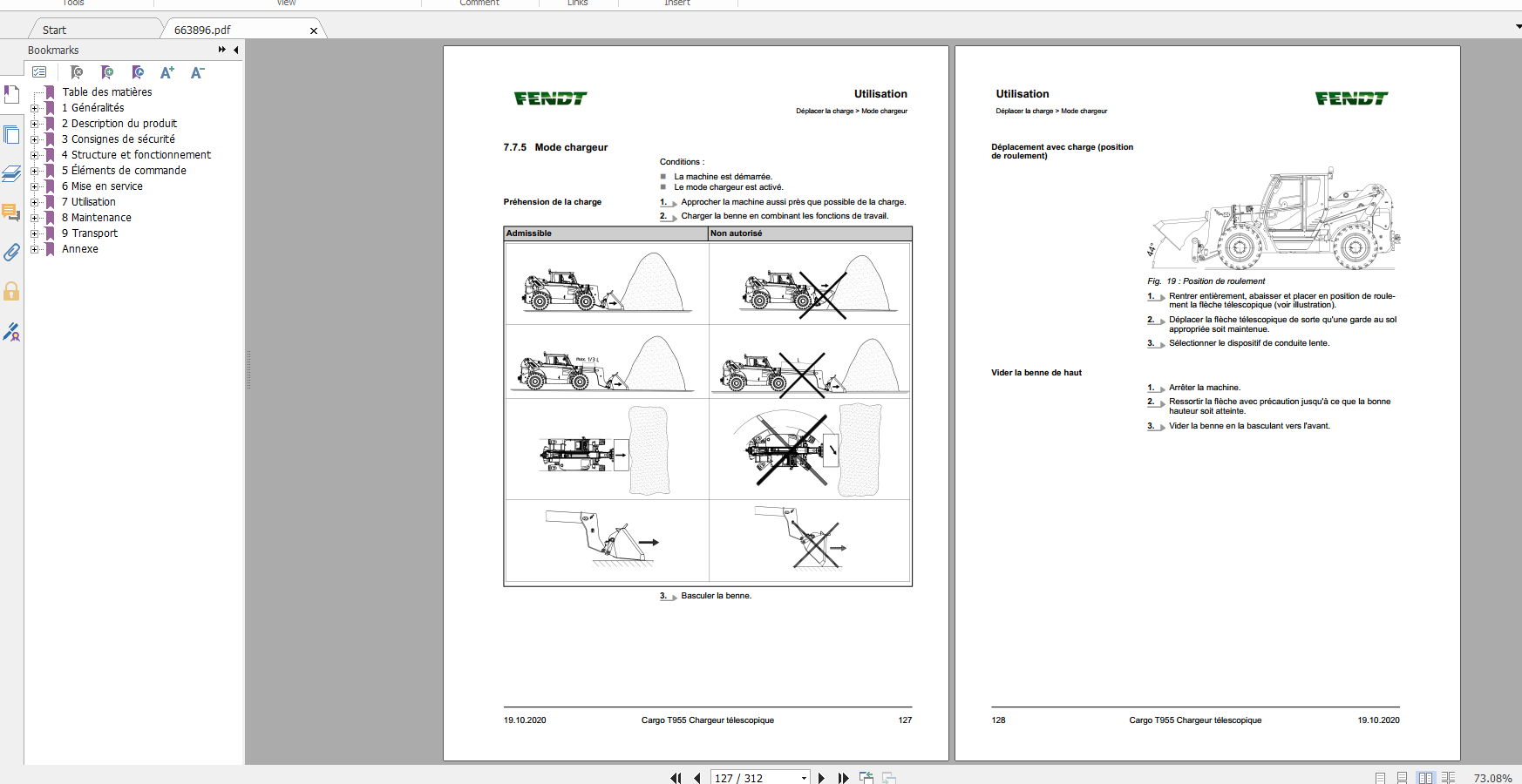 Fendt Cargo T955 Operator Manual_FR
