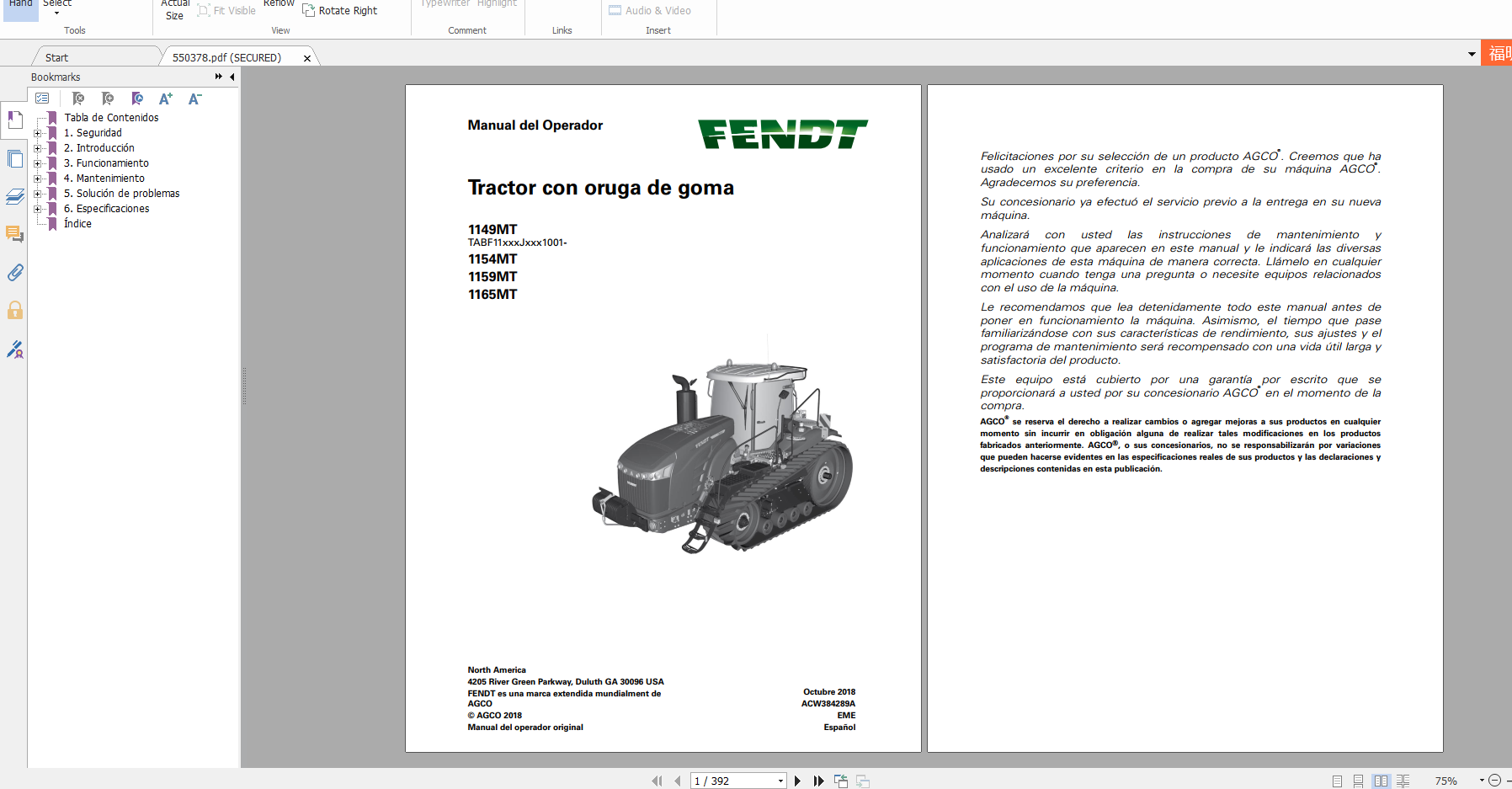 Fendt Tractor 1000 Vario S4 VIN 527-530 Diagram, Operation Manual ...