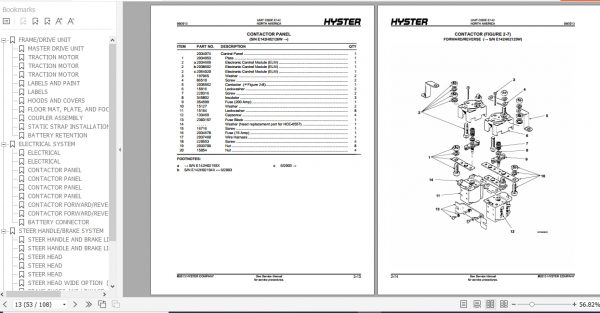 Hyster Electric Motor Hand Trucks E142 (T5XT) Parts Manual 897518