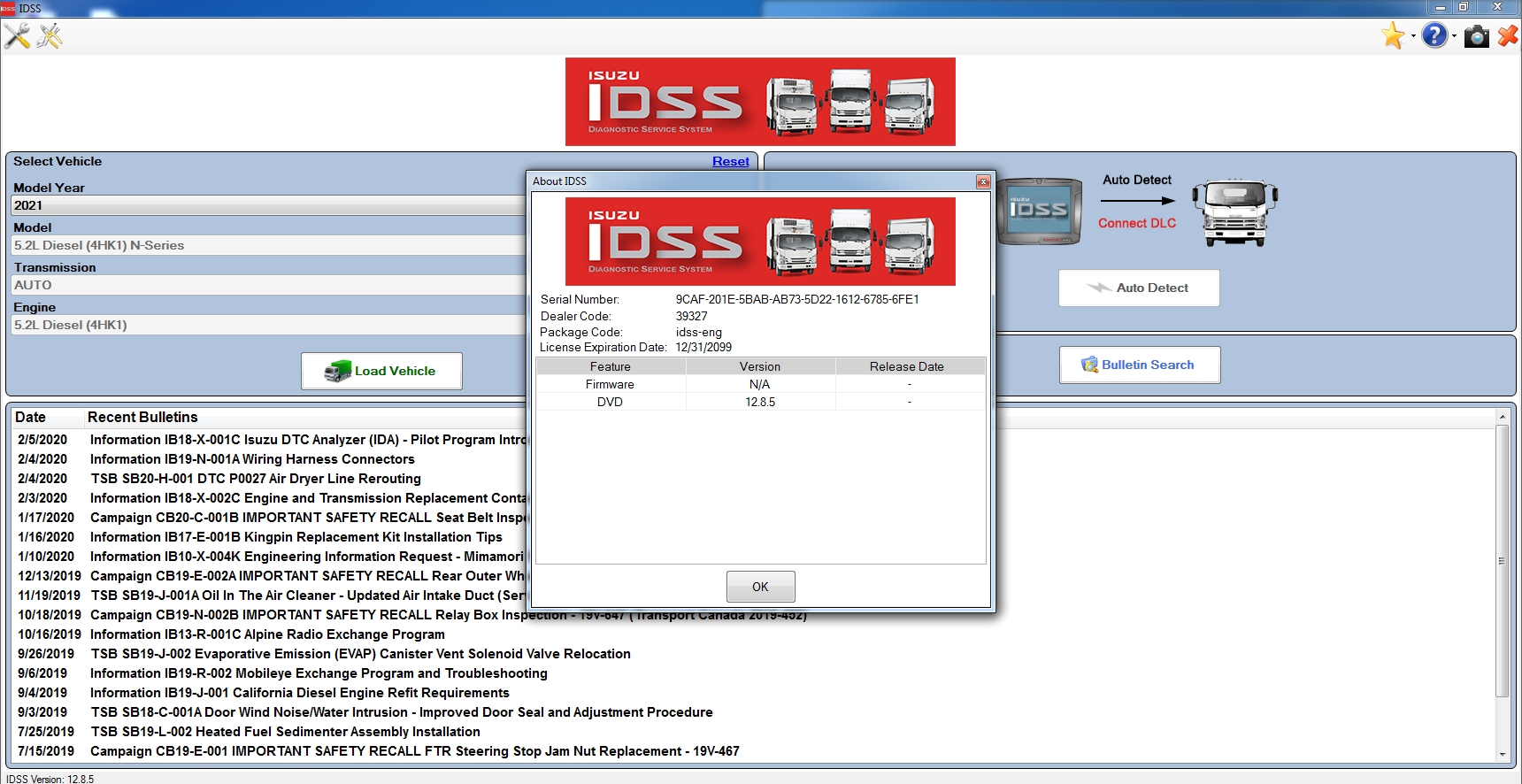 Isuzu GIDSS, EIDSS, IDSS Diagnostic Service System 2021 Diagnostic ...