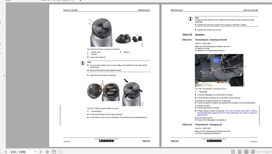 Liebherr Wheel Loader L546 G6.0-D 1560 2021-05-04 Service Manuals PDF EN