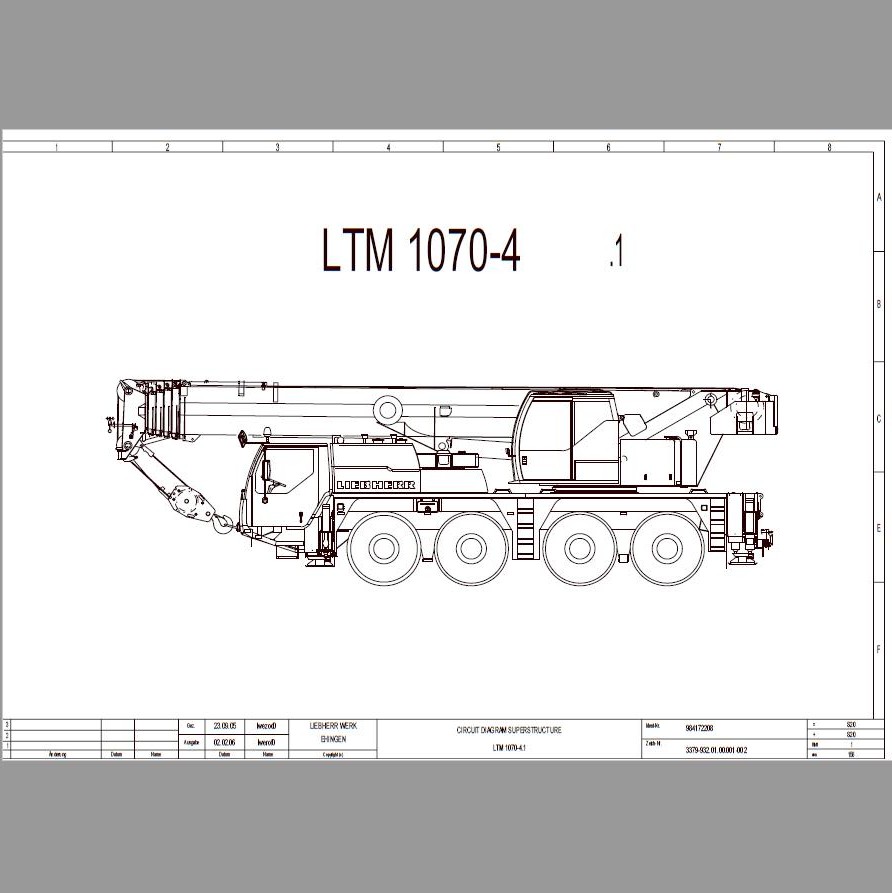 Liebherr Mobile Crane LTM_1070-4.1 Shop Manual DVD_EN Language
