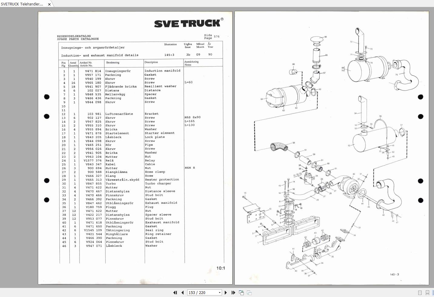 SVETRUCK Telehandler 28_25120-45 S.N-8091041 Spare Part Catalog EN+DE