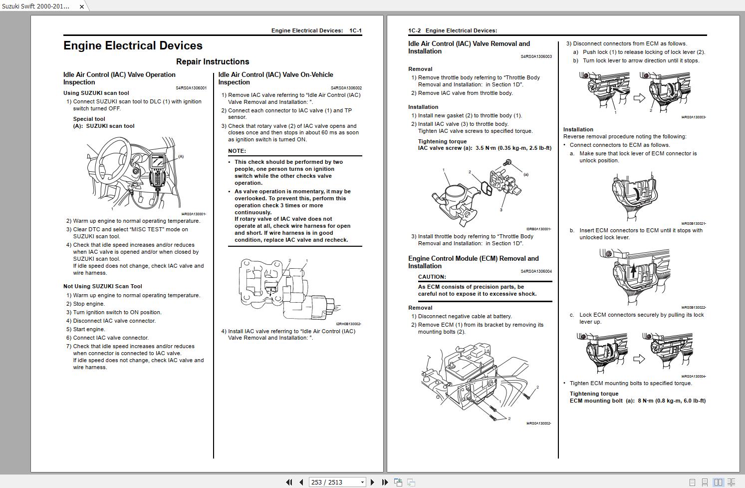 Suzuki Swift 2000-2010 Workshop Manual