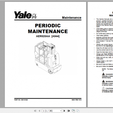 Yale Class 2 Electric Motor Narrow Aisle Trucks A972 (MR16 - MR20HD ...
