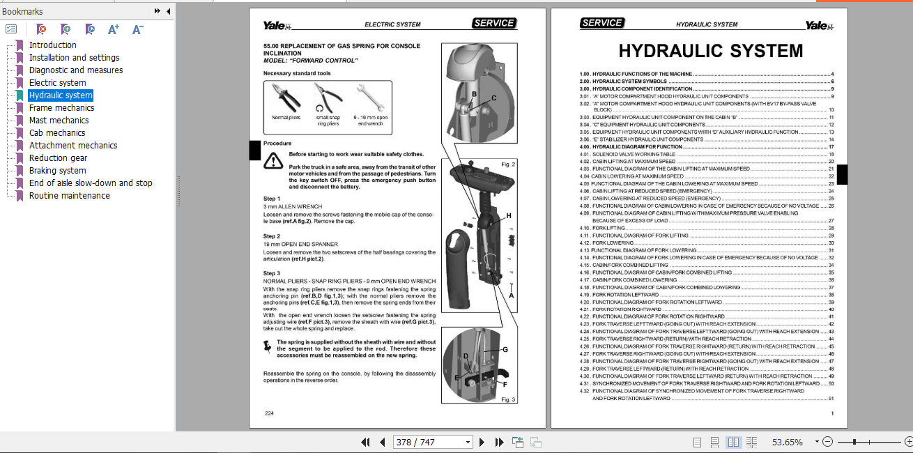 Yale Class 2 Electric Motor Narrow Aisle Trucks B868 (MTC10 - MTC13 - MTC13 LWB [NTA030SB ...