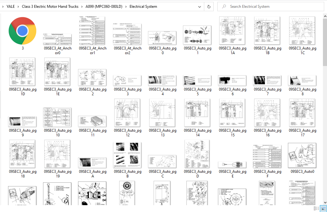 Yale Class 3 Electric Motor Hand Trucks A899 (MPC060-080LD) Service Manual