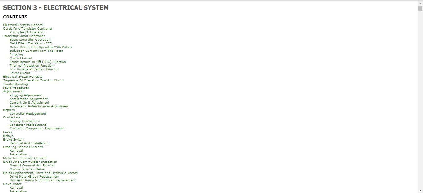 Yale Class 3 Electric Motor Hand Trucks B821 (MRW020-030) Service Manual