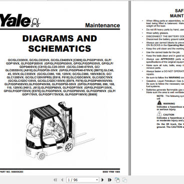 Yale Class 4 Internal Combustion Engine Trucks A879 (GC GDC GLC135 ...