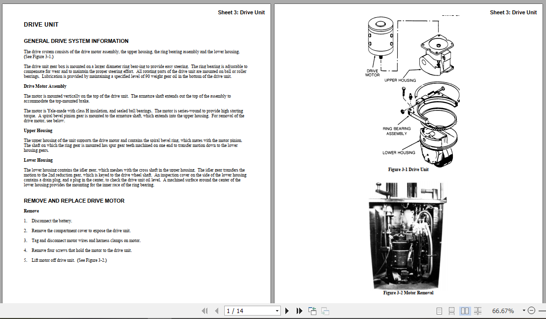 Yale Electric Motor Rider Trucks A839 (ERC HD) Workshop Manual