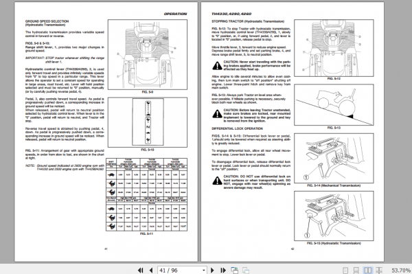 Iseki Tractor TH4260-4290-4430 Operator Manual