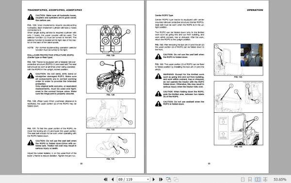 Iseki Tractor TH4295 4335 4365 Operator Manual