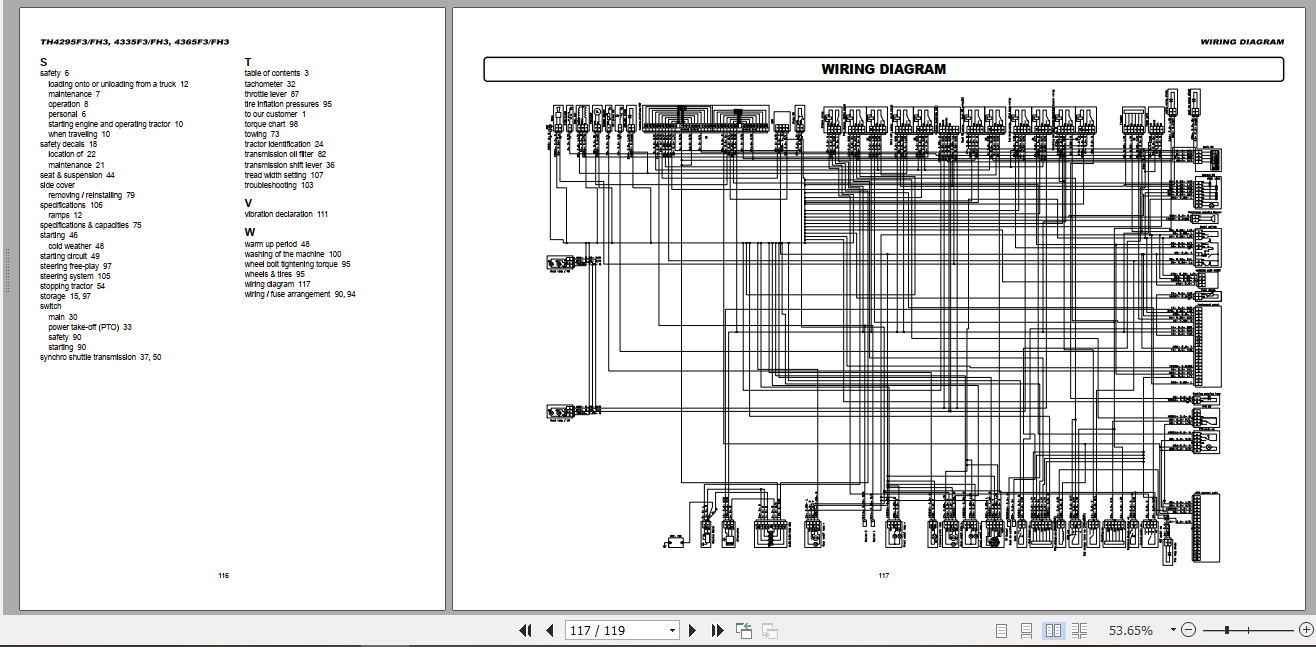 Iseki Tractor TH4295 4335 4365 Operator Manual