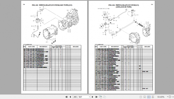Iseki Tractor TH4295 TH4335 TH4365 Parts Manual_1772-097-110-0B