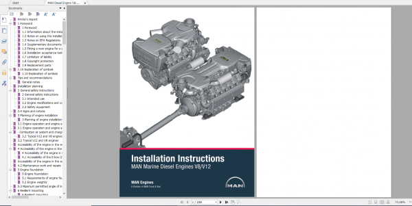 MAN Diesel Engine V8-V12 D2862 LE Repair Manual