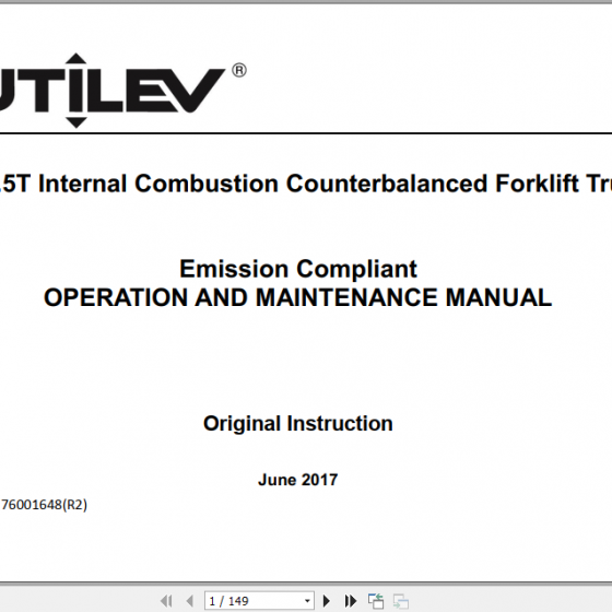 Yale Class 5 Internal Combustion Engine Trucks A261 (UT15-18P ...