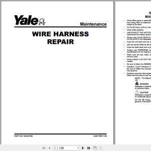 Yale Class 5 Internal Combustion Engine Trucks D810 (GDPGLP030VX GDPGLP035VX GDPGLPS040VX ...