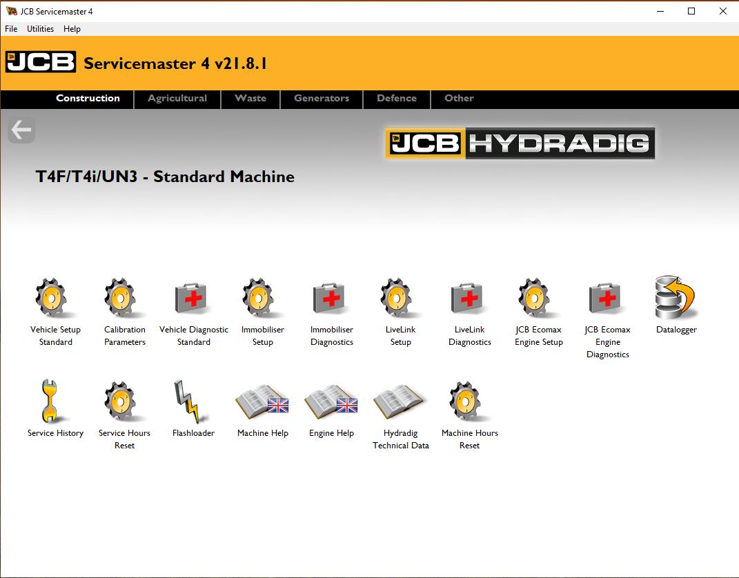 JCB ServiceMaster 4 v21.8.1 [09.2021] Diagnostic Tool DVD How To ...