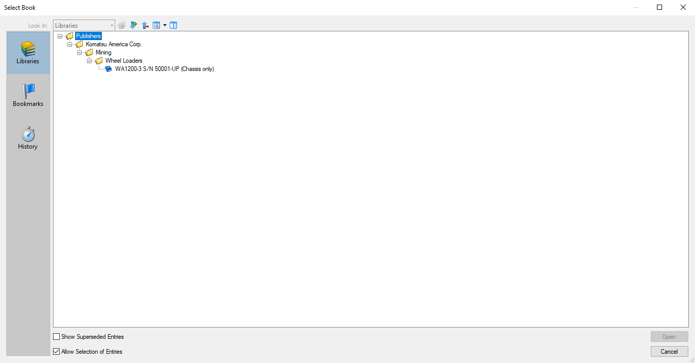 Komatsu Wheel Loaders USA WA1200-3 Spare Parts Catalog
