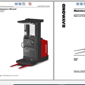 Raymond Order Pick Lift Truck 5300 5500 5600 Schematic, Maintenance ...