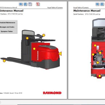 Raymond Pallet Truck 8300 8400 8500 8600 Schematic, Maintenance & Parts ...