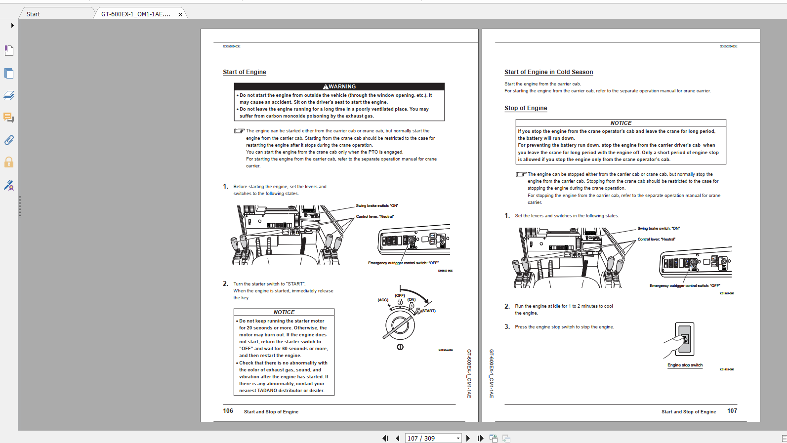 Tadano Truck Mounted Crane GT-600EX-1 GT-600E-1-00101 Operation ...