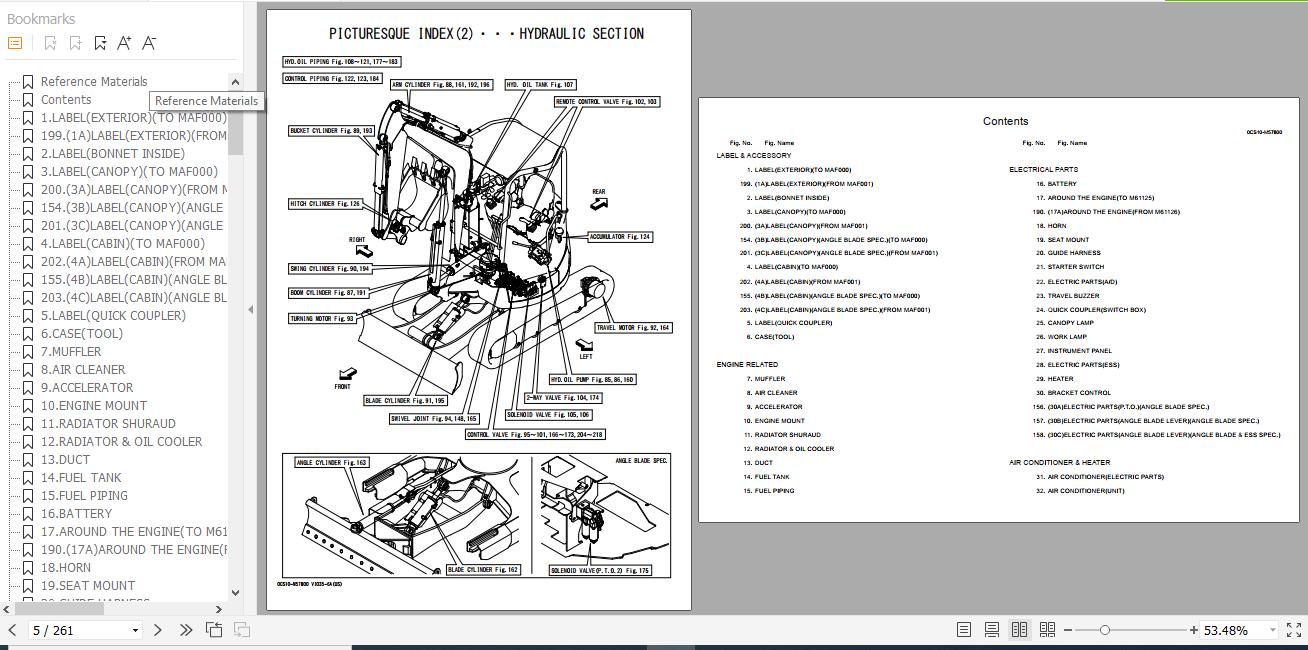 Yanmar Crawler Backhoe VIO35-6A Parts Catalog 0CS10-M57800EN