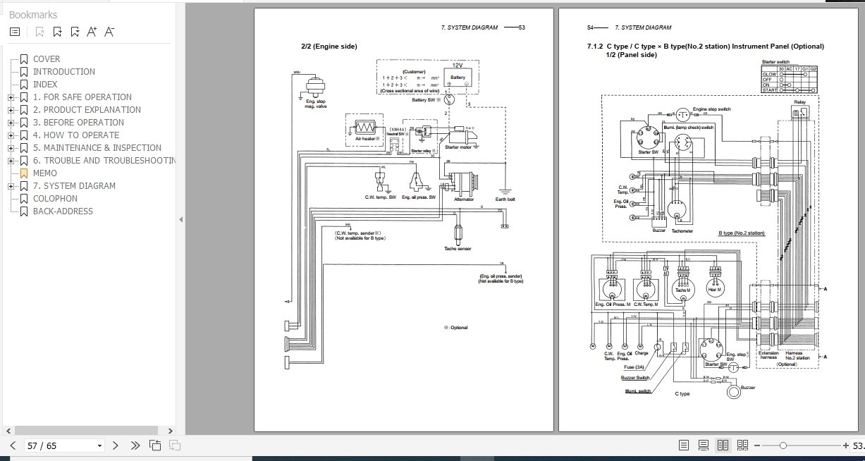 Yanmar Marine Diesel Engine 4JH3-TE TCE HTE DTE Operation Manual 9961-202851