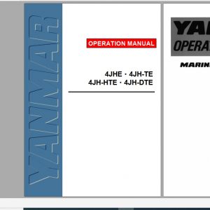 Yanmar Marine Diesel Engine 4JH3-TE TCE HTE DTE Operation Manual 9961-202851
