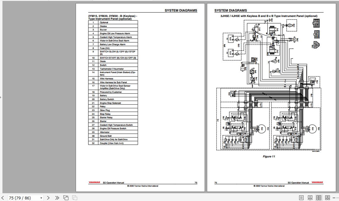 Yanmar Marine Sail-Drive SD20 SD50 SD50-4T Operation Manual