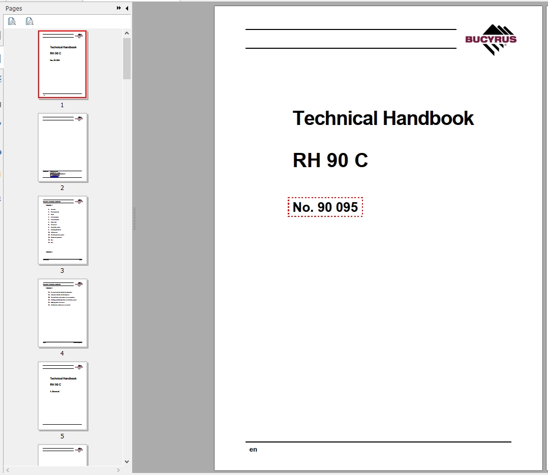 CAT Hydraulic Shovel 6018 RH90C 90095 Service Manual BI647489