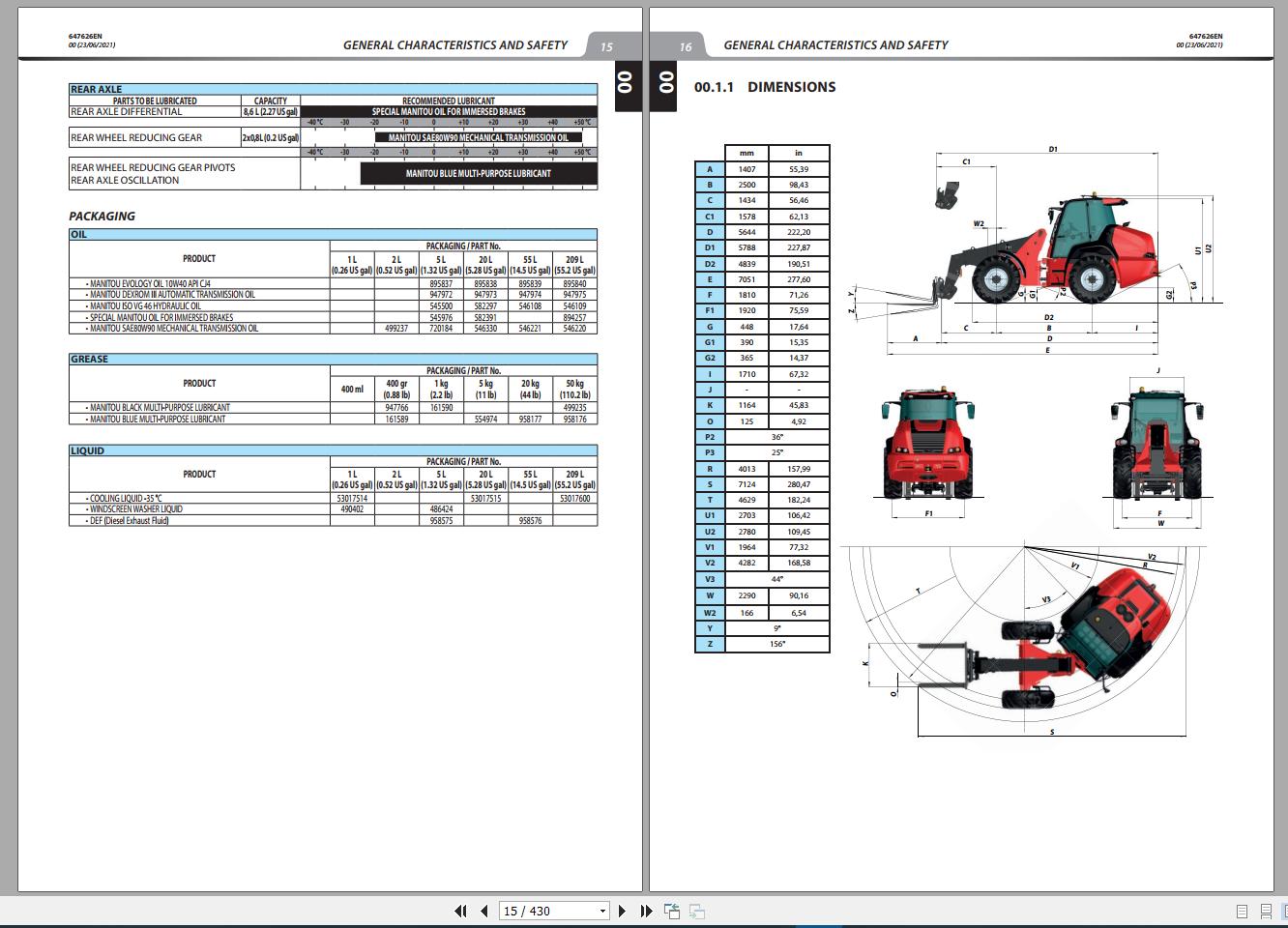 Manitou Work Platforms Telehandler PDF 7.8GB Updated 06.2021 Repair ...