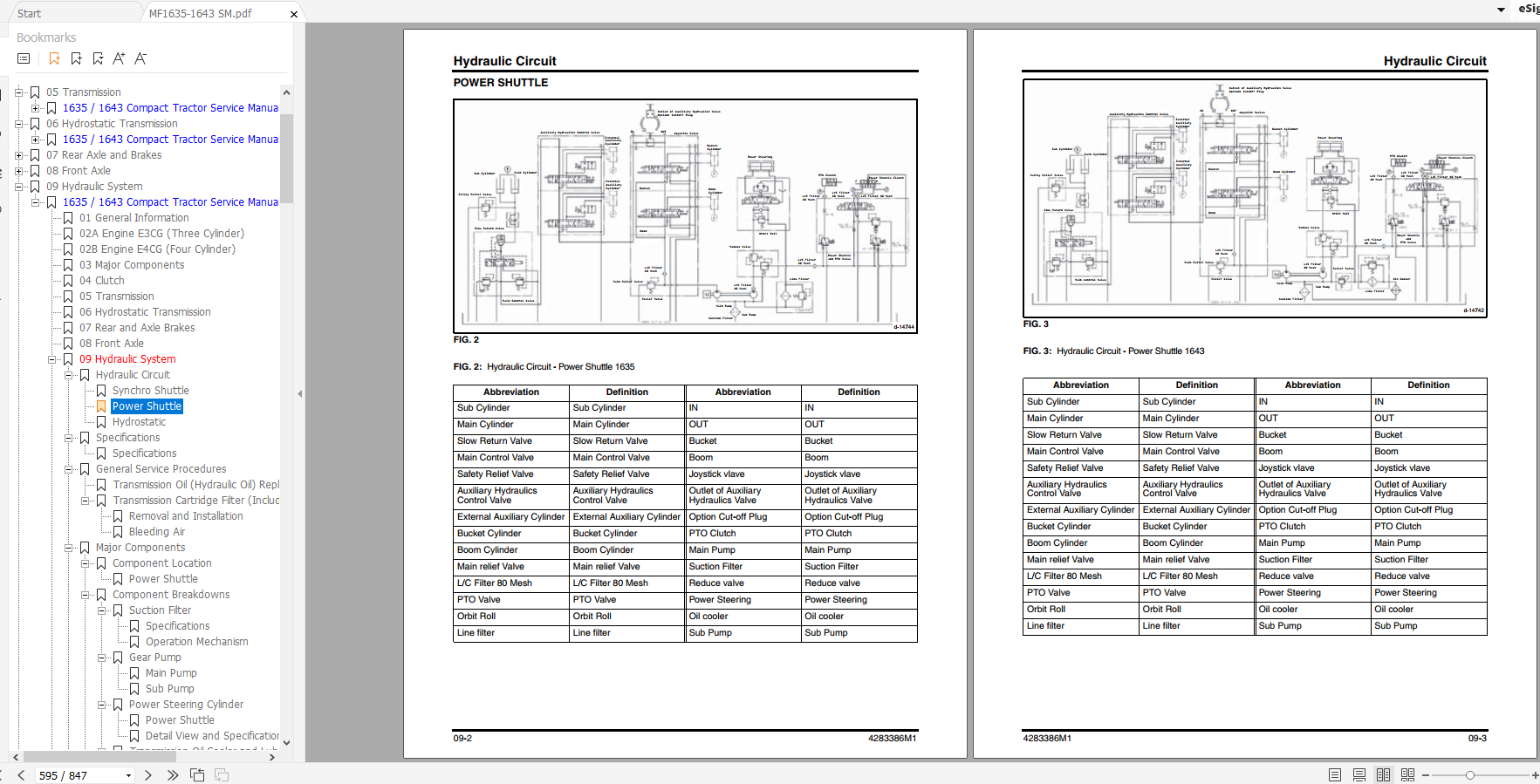 Massey Ferguson Compact Tractor 1635-1643 4283386M1 Workshop Service Manual