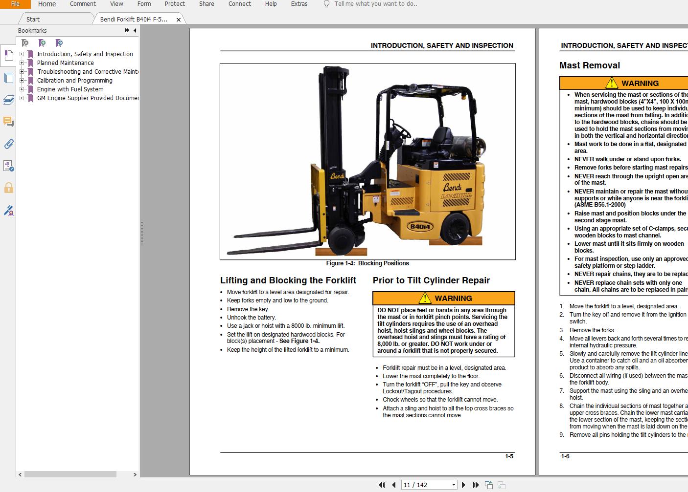 BENDI Landoll Forklift 2.23 GB PDF Service & Part Manual DVD
