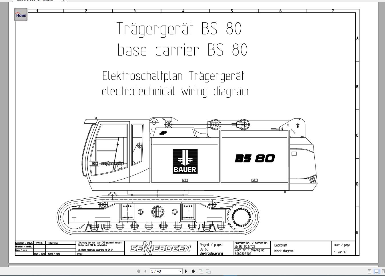 Bauer Foundation Drilling Machine Full All Model Spare Part Lists ...