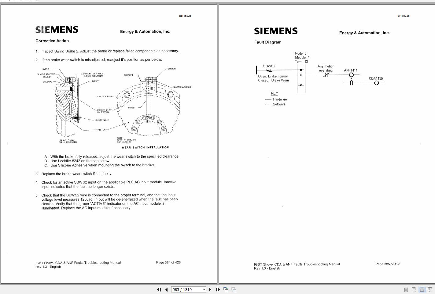 CAT Electric Rope Shovel 7495 495HR 141177 Service Manual 10363 ...