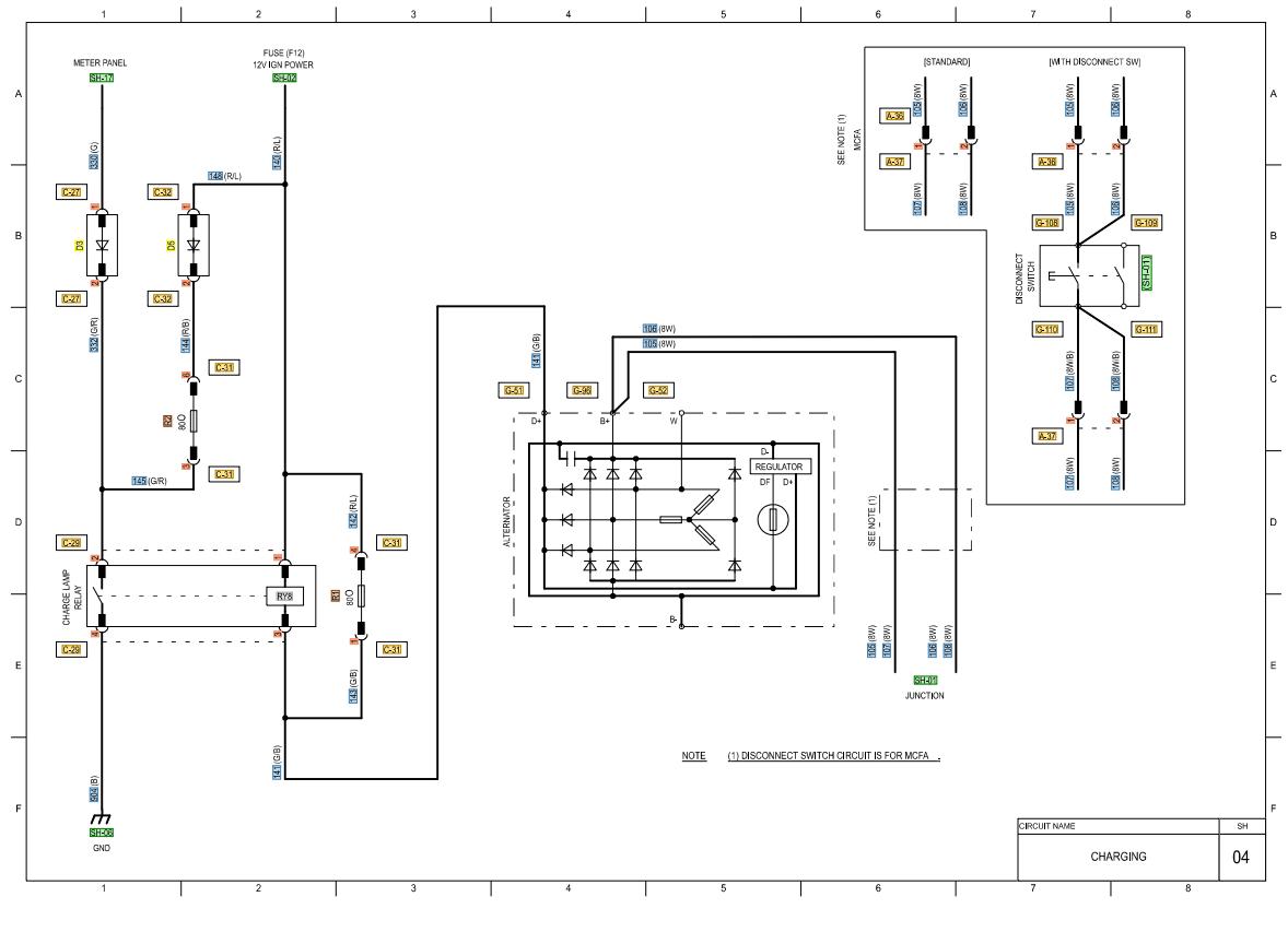 CAT Forklift MCFE DP50CN Electrical Diagram CAT Forklift MCFE DP50CN ...