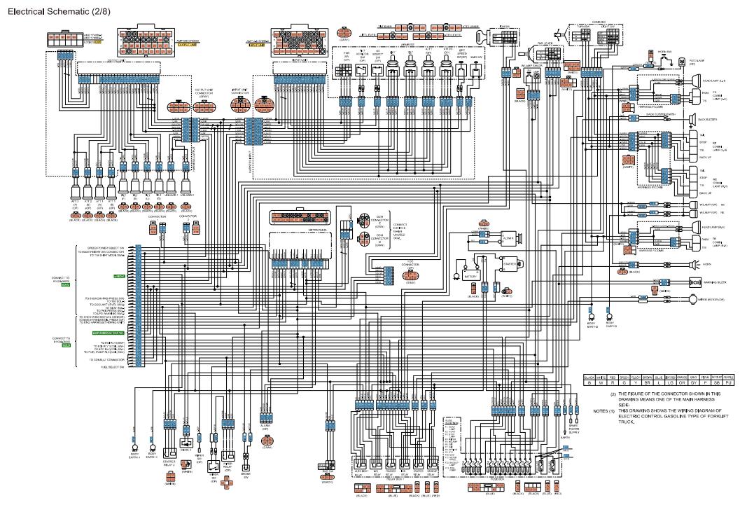 CAT Forklift MCFE GP45N1 Electrical Diagram