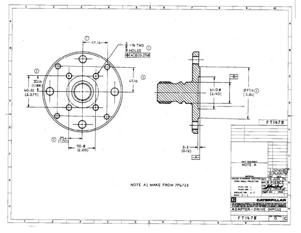 CAT Heavy Equipments FT1401-00 - FT1499 Dimensions EN PDF